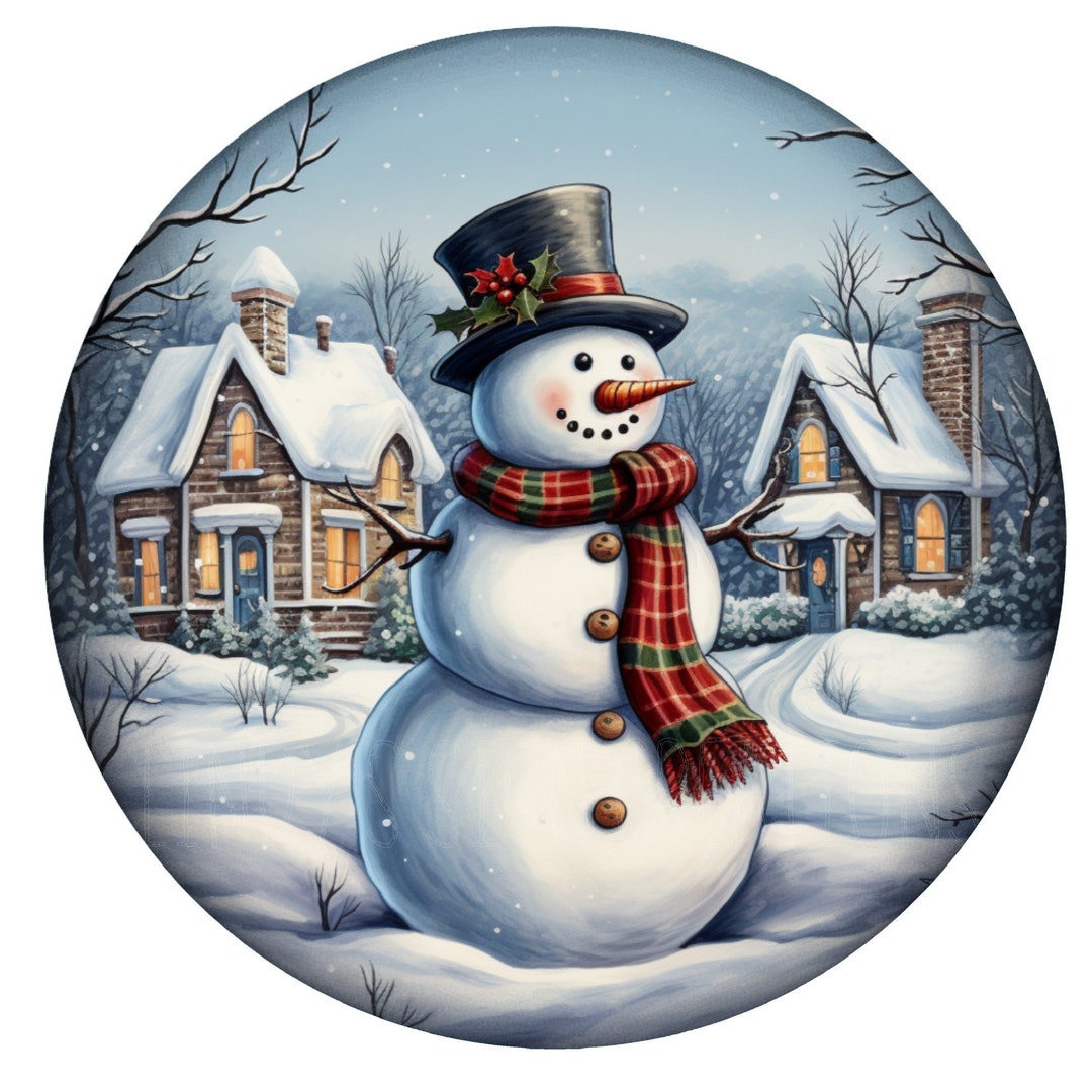 Snowman Wreath Sign, Winter Wreath Sign, Metal Wreath Sign, Door Decor ...