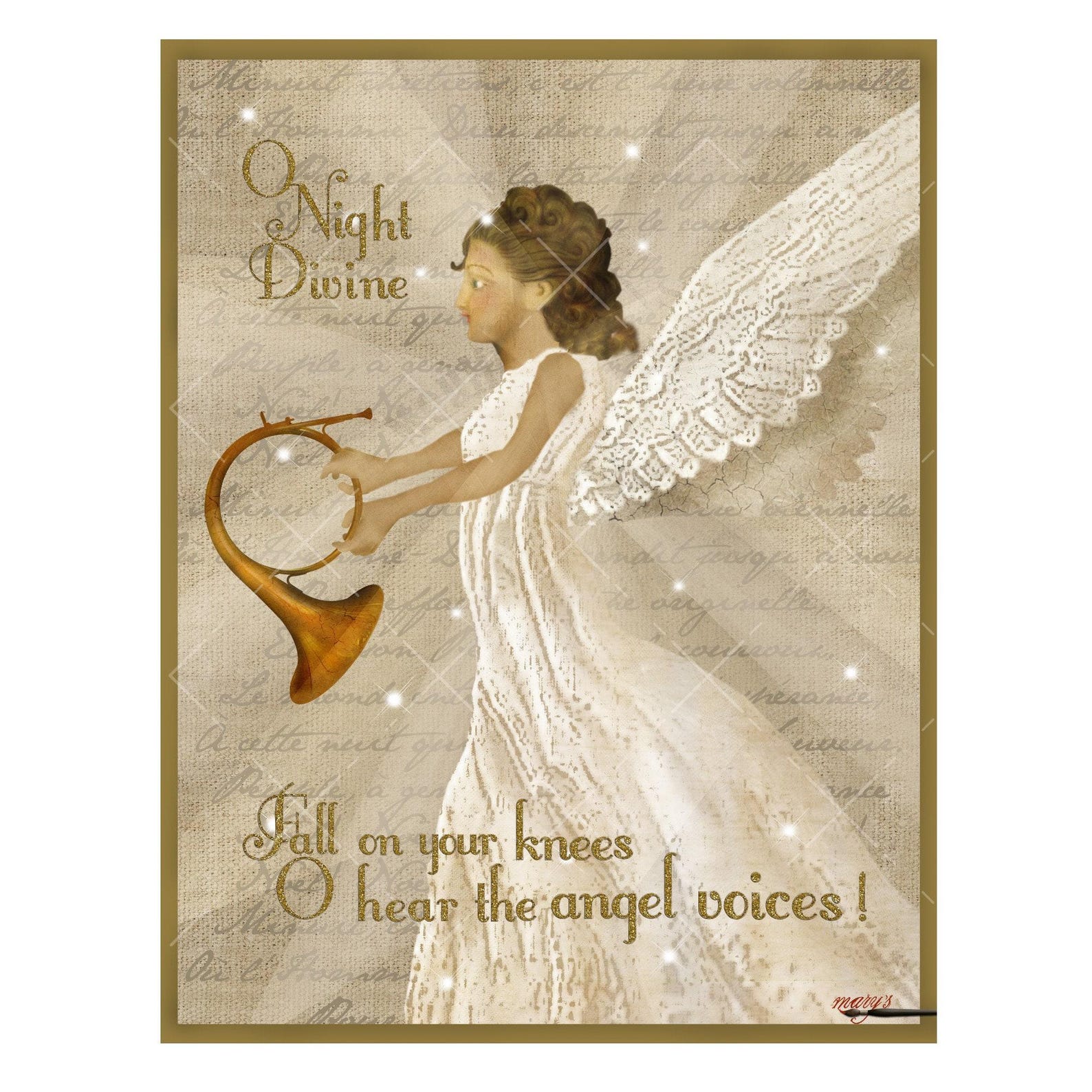 O Night Divine Wreath Sign, Christmas Wreath Center, Metal Wreath Sign ...