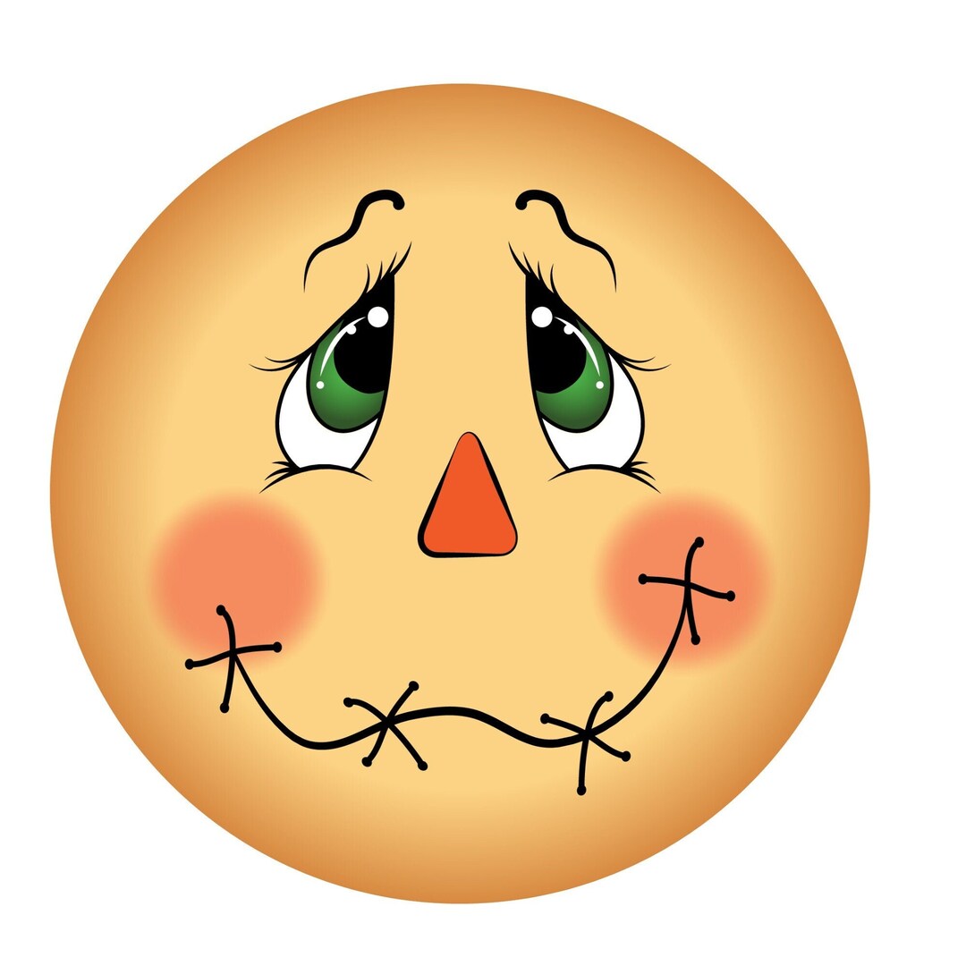 Scarecrow Face Wreath Sign, Wreath Attachment, Metal Sign for Wreaths ...