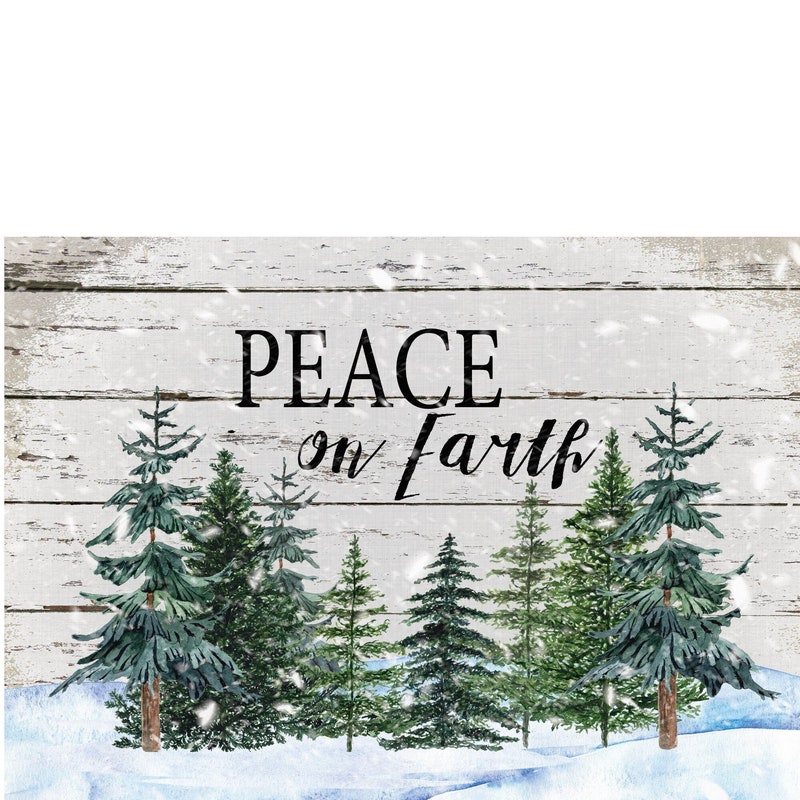 Peace on Earth Sign - Etsy