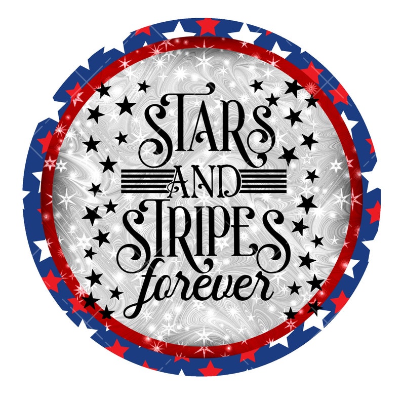 Stars and Stripes Forever Wreath Sign Patriotic Wreath Sign - Etsy
