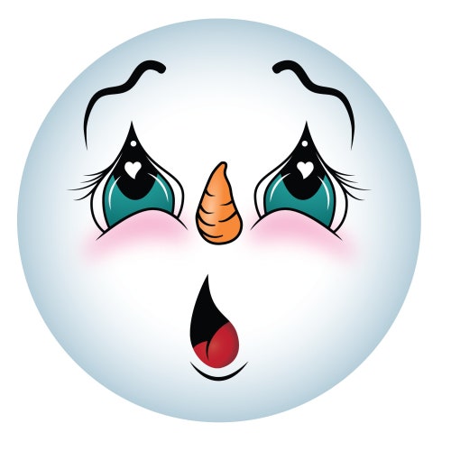 Round Snowman Face Sign Wreath Sign Wreath Attachment Metal - Etsy