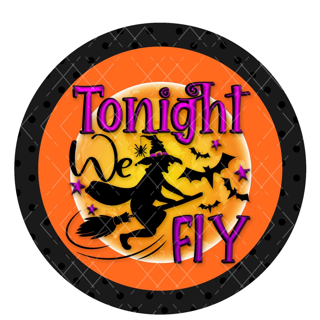 Flying Witch Wreath Sign, Metal Wreath Sign, Signs for Wreaths, Home ...