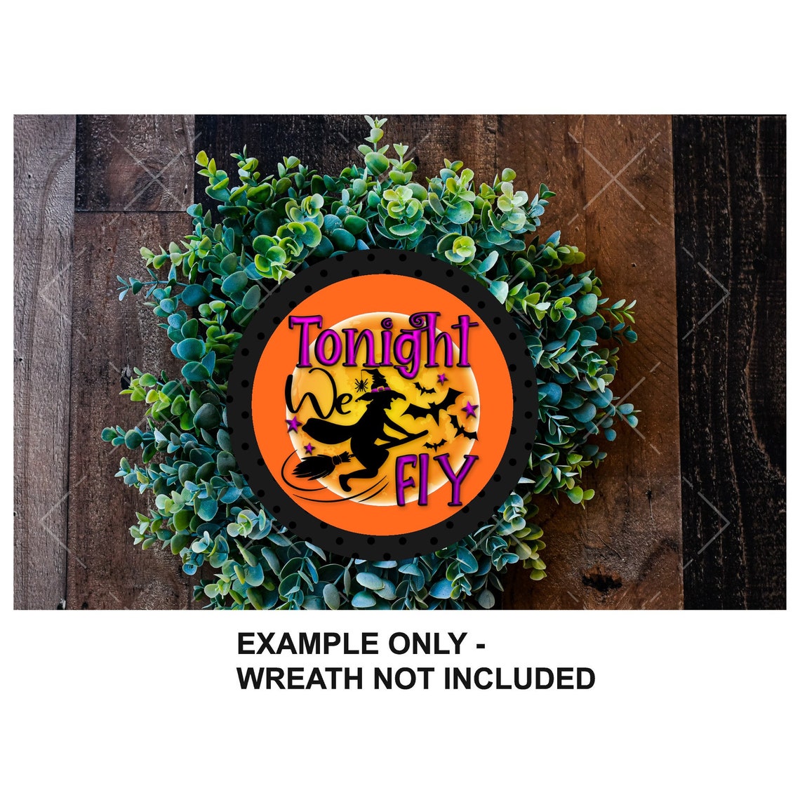 Flying Witch Wreath Sign Metal Wreath Sign Signs for - Etsy