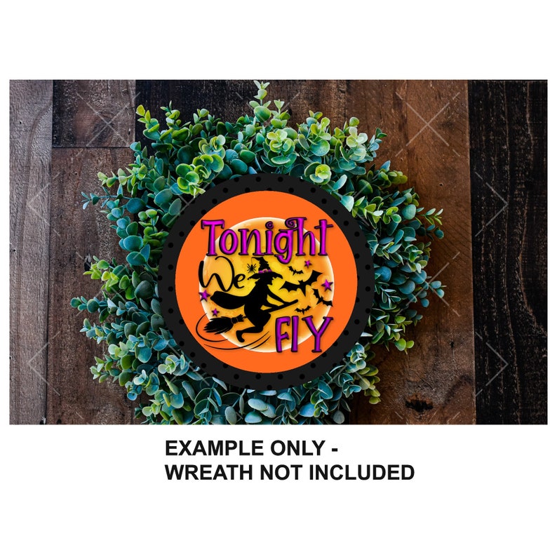 Flying Witch Wreath Sign, Metal Wreath Sign, Signs for Wreaths, Home ...