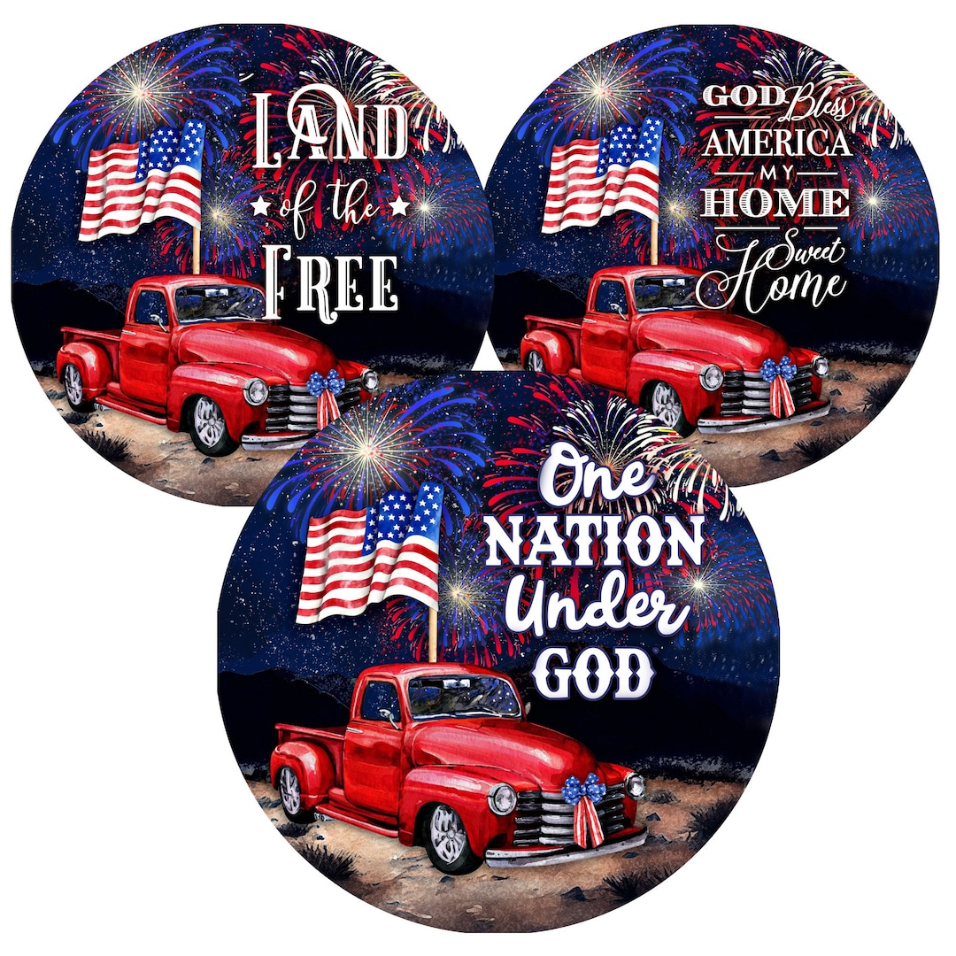 Patriotic Wreath Signs Choose Your Saying, Metal Wreath Sign, Signs for ...