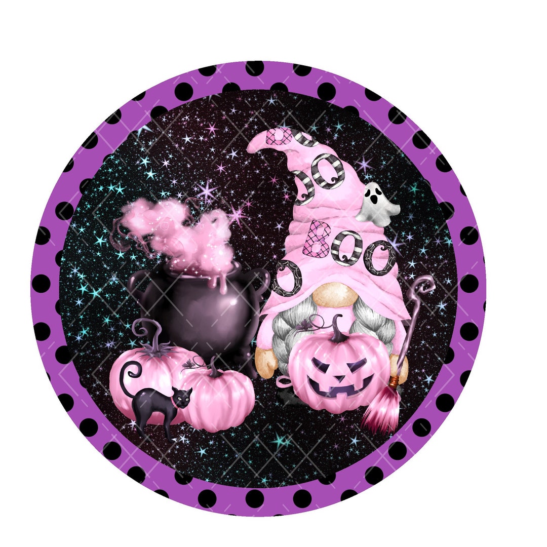 Pink Boo Halloween Wreath Sign, Metal Wreath Sign, Signs for Wreaths ...