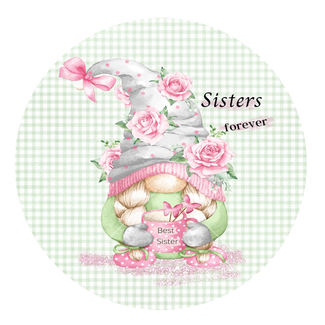 Sisters Forever Wreath Sign, Metal Wreath Sign, Signs for Wreaths, Gift ...