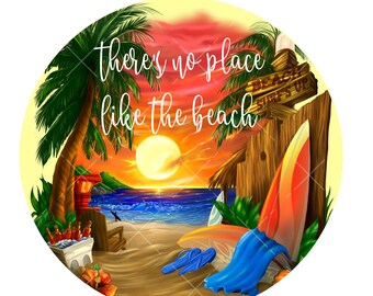 Beach Wreath Sign - Etsy