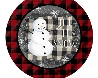 Winter Rose Snowman Sign, Red and Black Snowman Christmas, Wreath Sign ...
