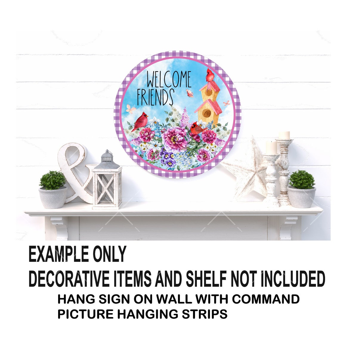 Welcome Friends Wreath Sign Metal Wreath Sign Signs for - Etsy