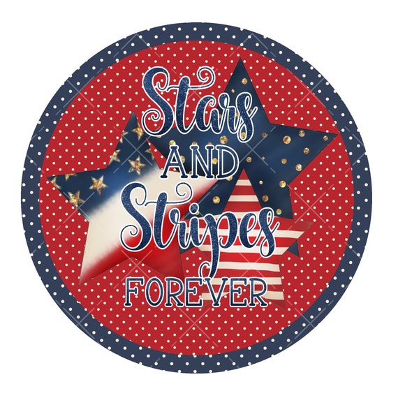 Stars and Stripes Forever Wreath Sign Metal Wreath Sign - Etsy