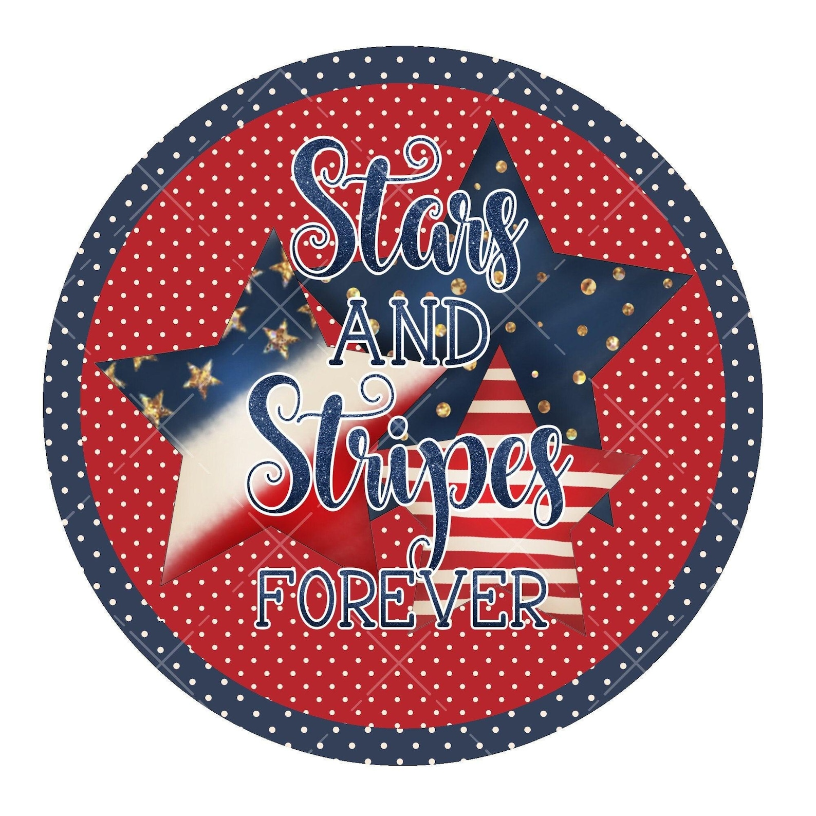 Stars and Stripes Forever Wreath Sign, Metal Wreath Sign, Signs for ...