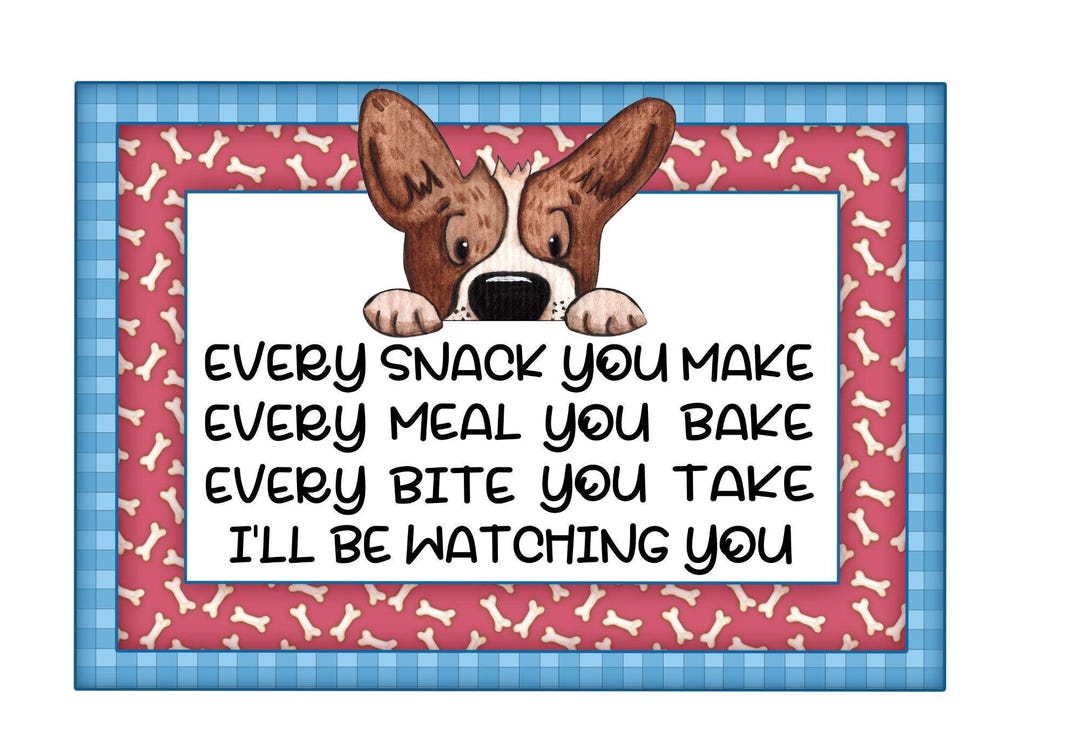 Cute Dog Sign, Wreath Sign, Wreath Attachment, Metal Sign, Door Hanging ...