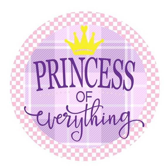 Princess of everything wreath sign metal wreath sign girls | Etsy