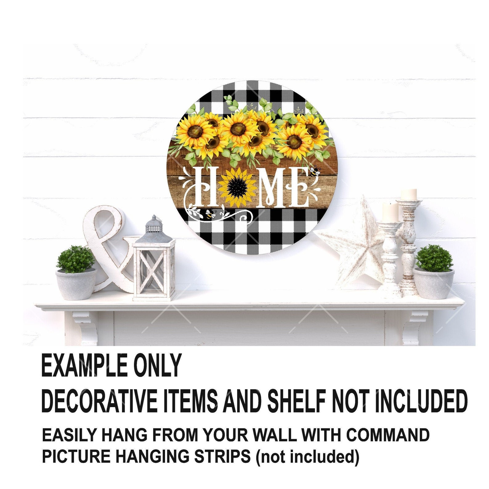 Round Santa Face Sign Wreath Sign Wreath Attachment Metal - Etsy