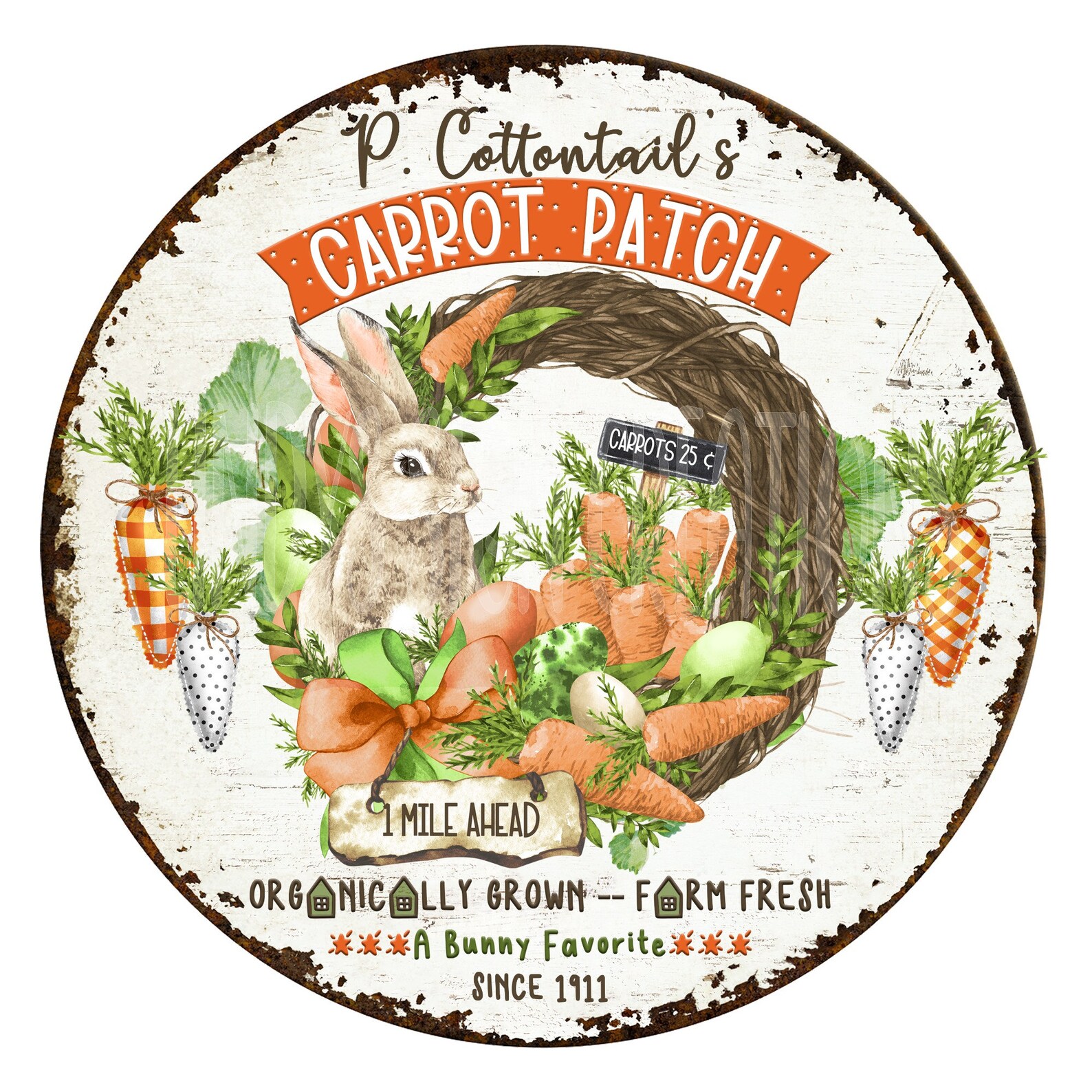 Carrot Patch Wreath Sign Metal Wreath Sign Sign for Wreath - Etsy