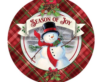 Snowman Joy Sign - Etsy