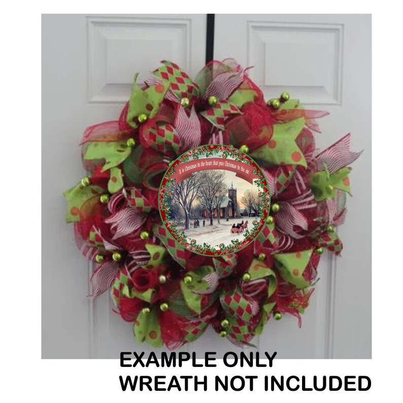 Christmas Wreath Sign Metal Wreath Sign Signs for Wreaths - Etsy