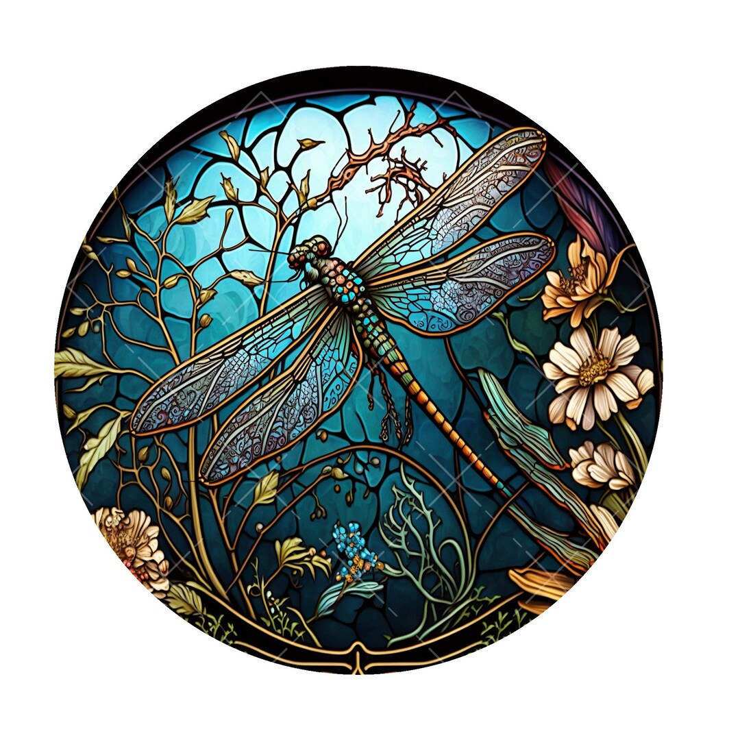Faux Stained Glass Dragonfly Wreath Sign, Metal Wreath Sign, Signs for ... Faux Stained Glass Dragonfly Wreath Sign, Metal Wreath Sign, Signs for ...