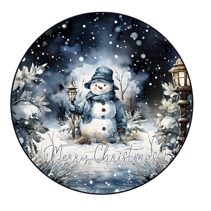 Round Christmas Signs - Etsy