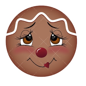 Gingerbread Face Wreath Sign, Metal Wreath Sign, Holiday Wreath Center ...