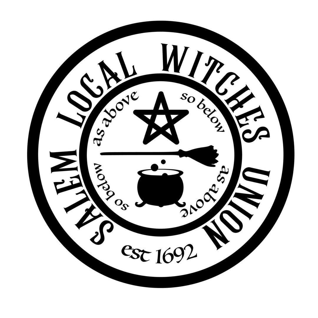 Salem Witches Union Wreath Sign, Wreath Attachment, Metal Sign ...