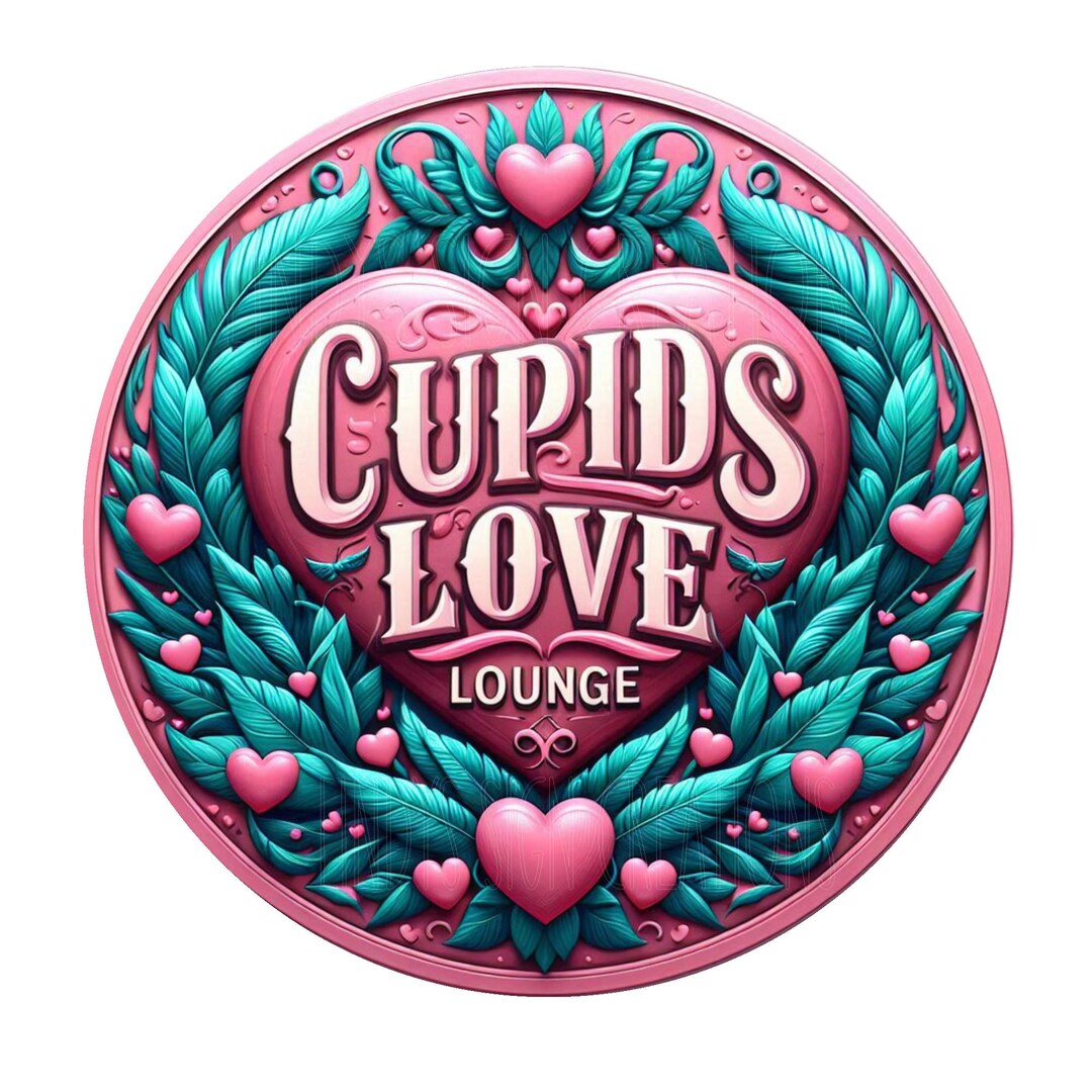 Cupids Love Lounge Valentine's Day Wreath Sign, Metal Wreath Sign ...