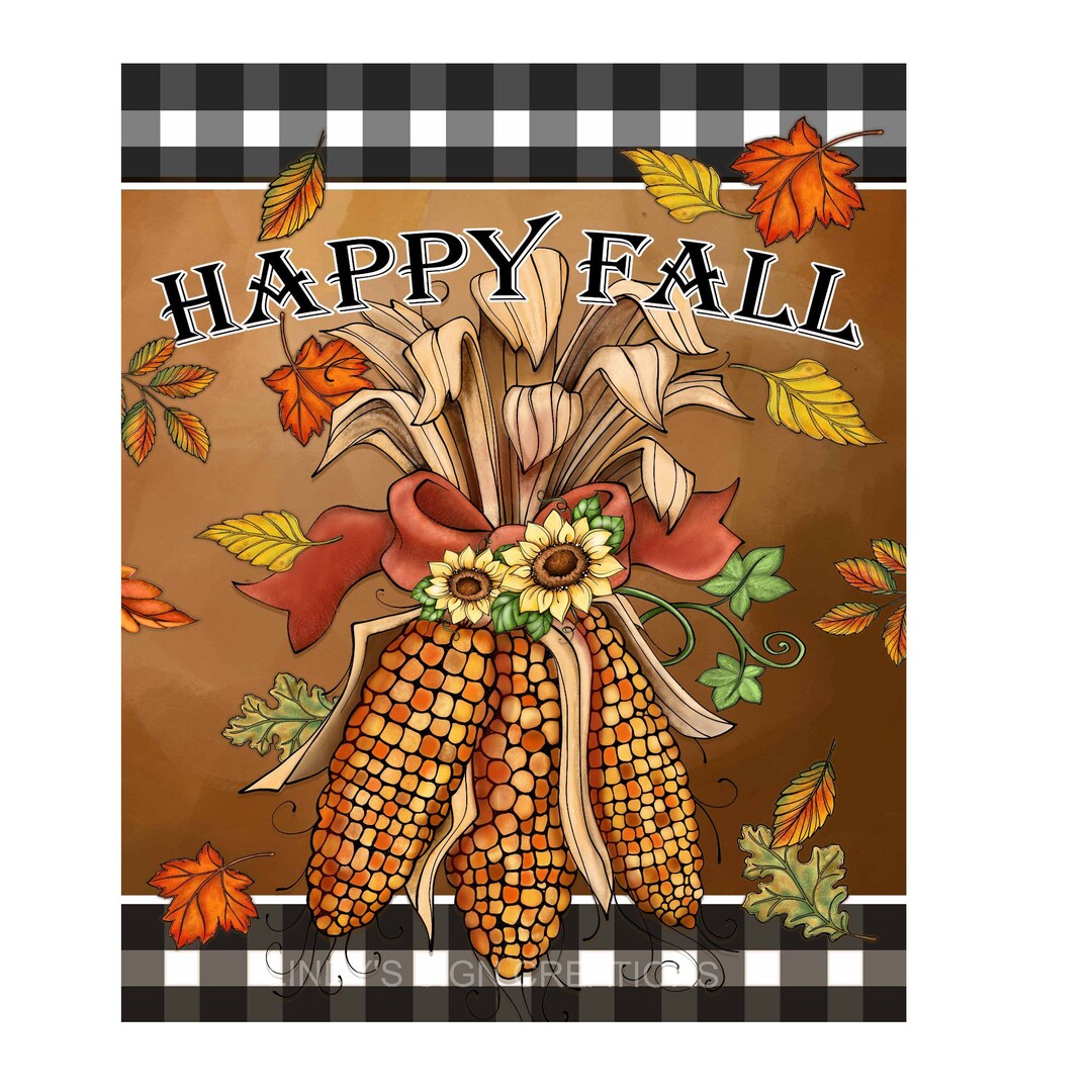 Happy Fall Wreath Sign, Metal Wreath Sign, 8x10 Wreath Sign, Fall Door ...