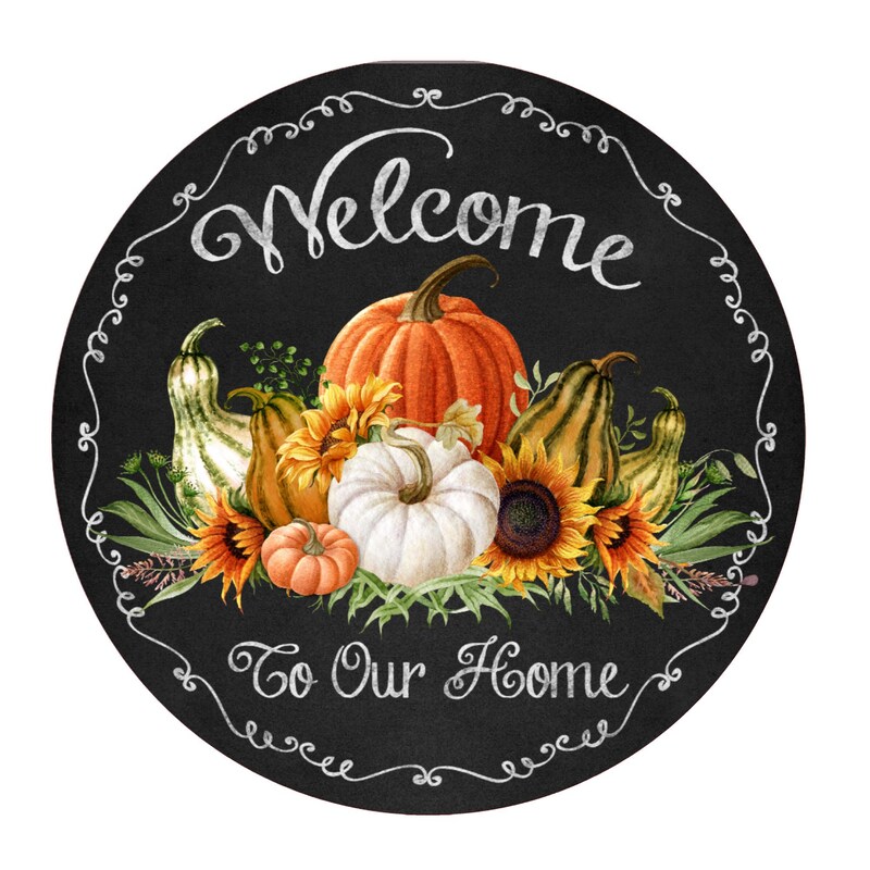 Round Fall Signs - Etsy