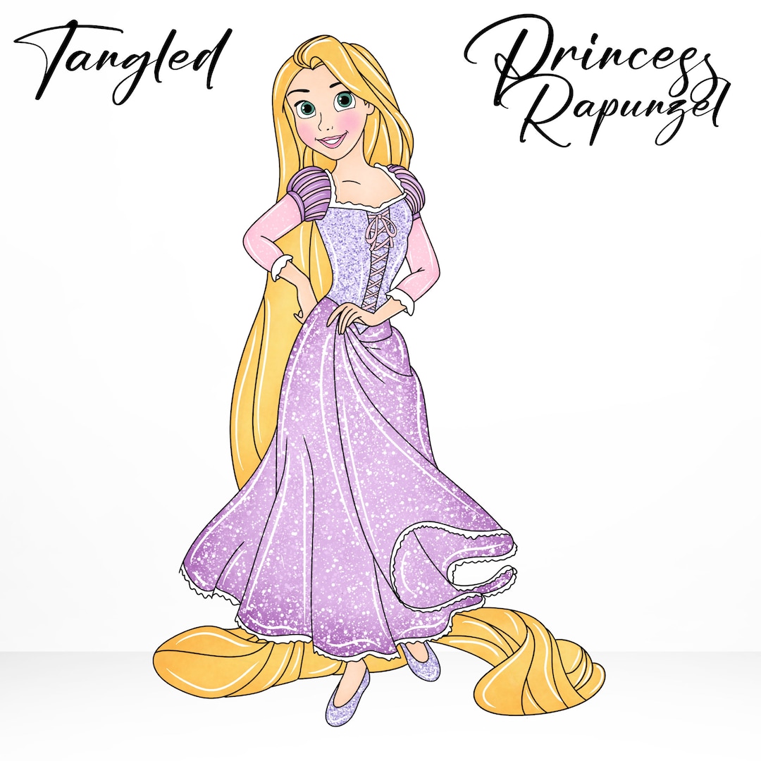 Princess Rapunzel Cardboard Cut Out, Tangled, Kids Party Decor - Etsy