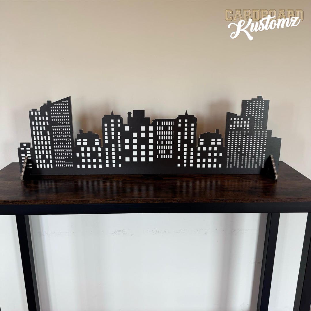 Super Hero Skyline Table Centre Piece, Table Centres, Superhero Table ...