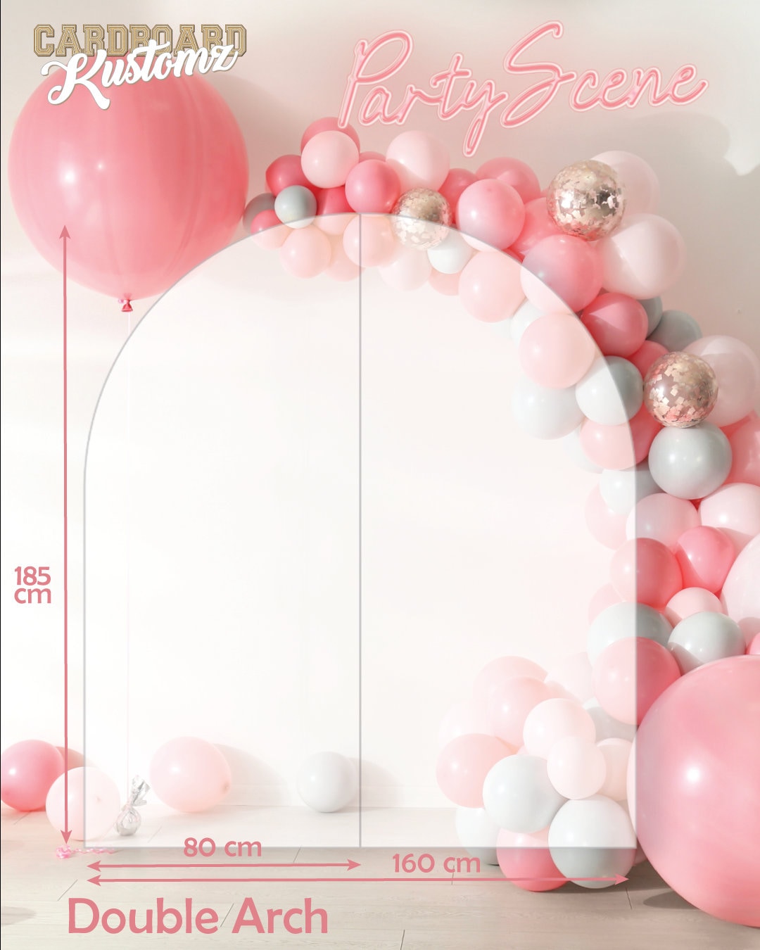 Arched Backdrop Sail Board, Balloon Backdrop - Double Width - Etsy UK