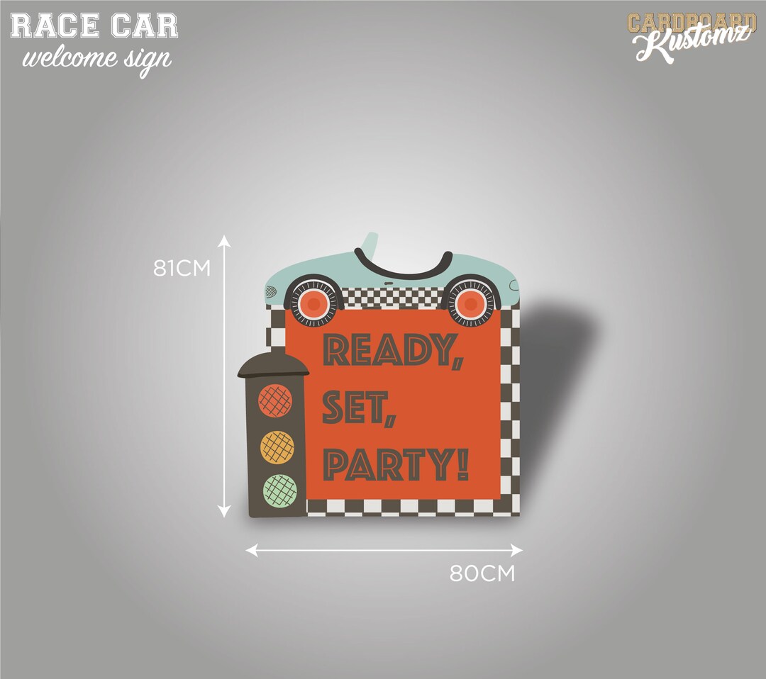 Race Car Welcome Sign - Etsy UK
