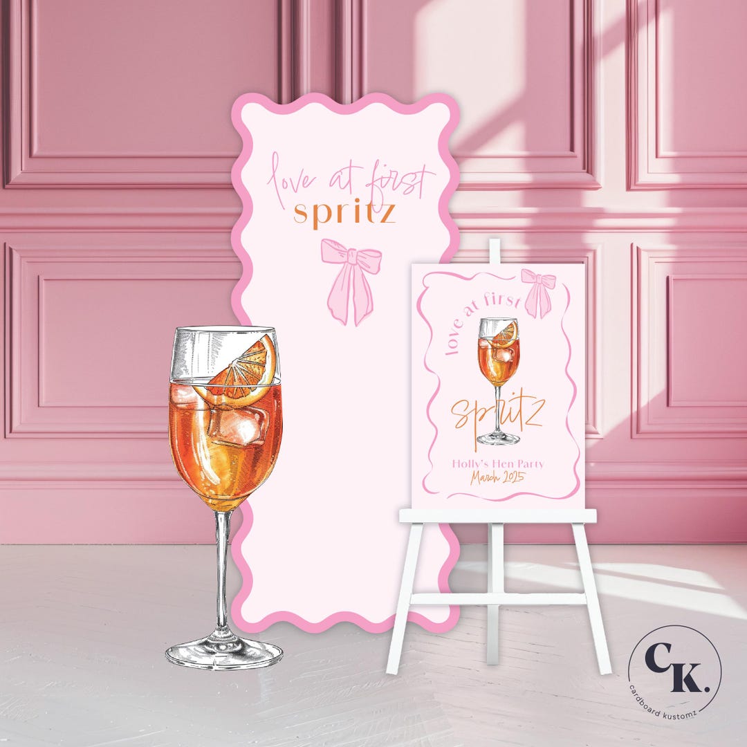 Aperol Spritz Party Decor: Backdrop, Welcome Sign & Cut Out Set - Etsy UK