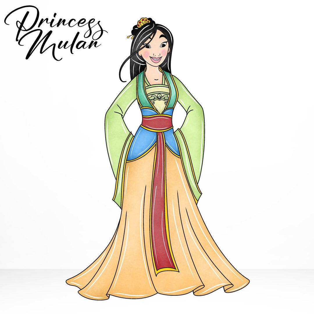 Princess Mulan Cardboard Cut Out, Kids Party Decor - Etsy