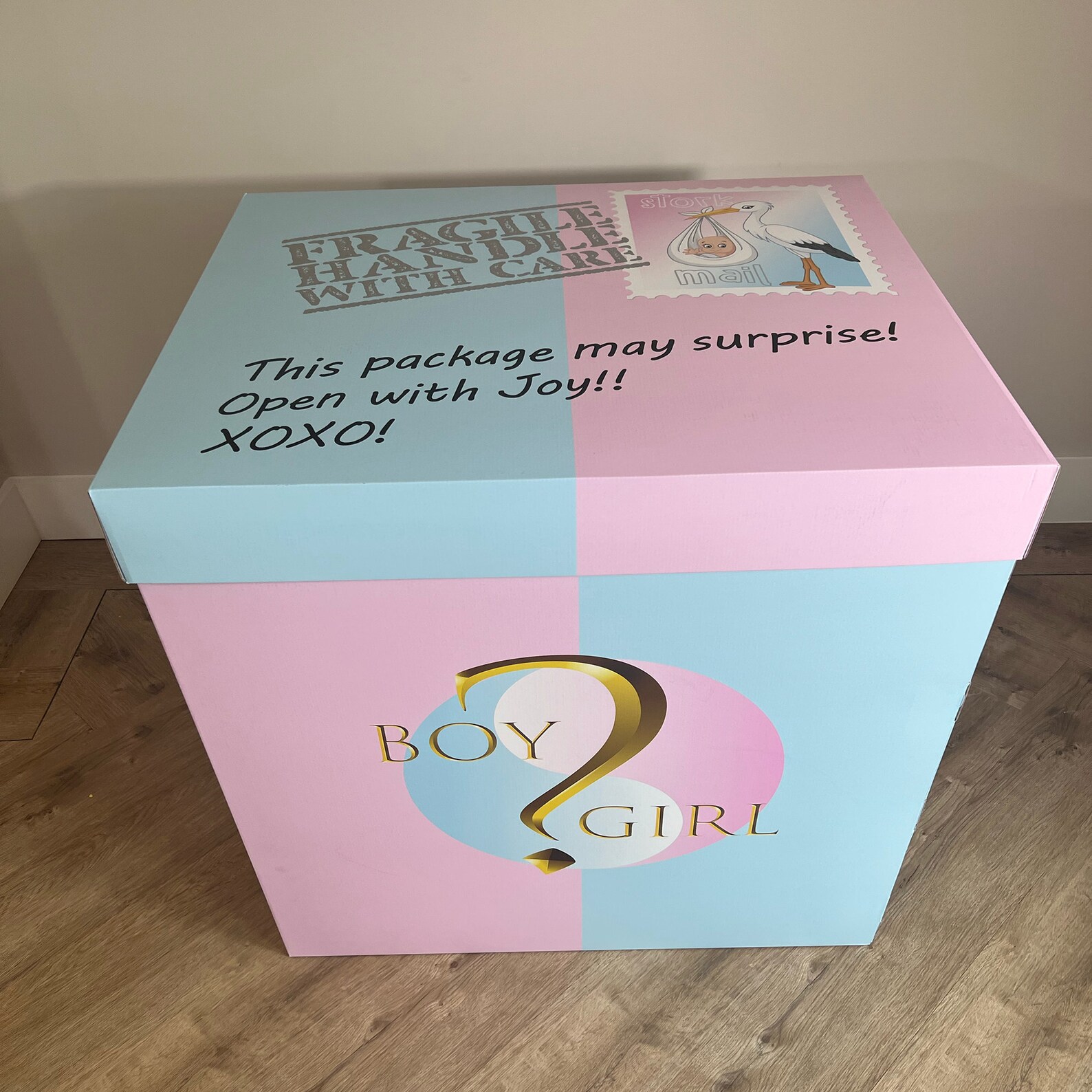 Giant Gender Reveal Balloon Box - Etsy UK