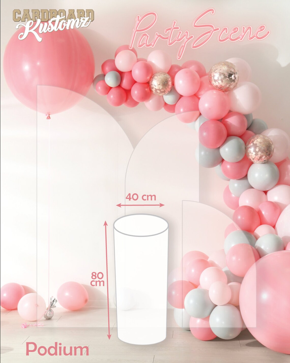 Cake Table Cake Stand Cake Podium Customisable Silver and - Etsy UK