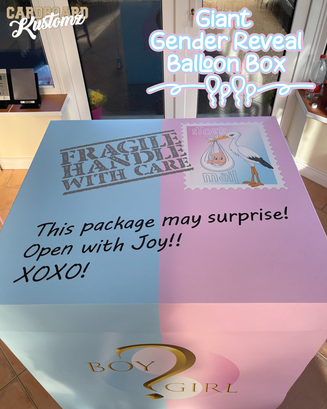 Giant Gender Reveal Balloon Box - Etsy UK