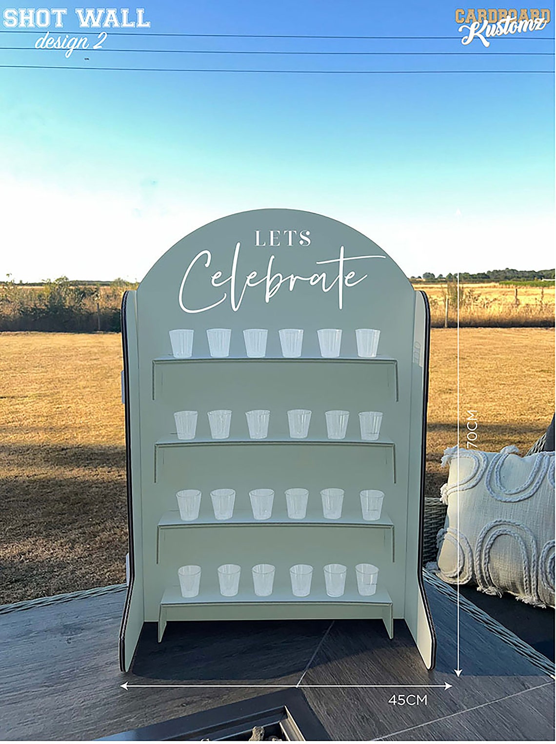 Table Top Personalised Party Shot Wall - Etsy UK