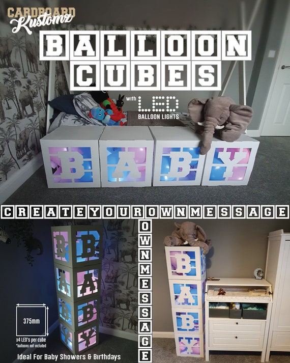 Balloon Cubes With LED Balloon Lights - Etsy