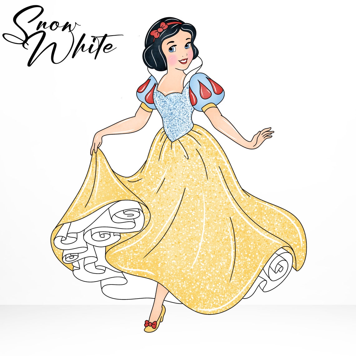 Princess Snow White Cardboard Cut Out, Kids Party Decor - Etsy UK
