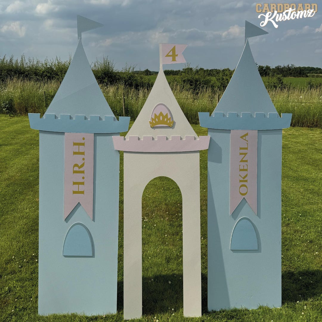 Princess Castle Trio of Backdrops With 3D Detail, Princess Castle Party ...