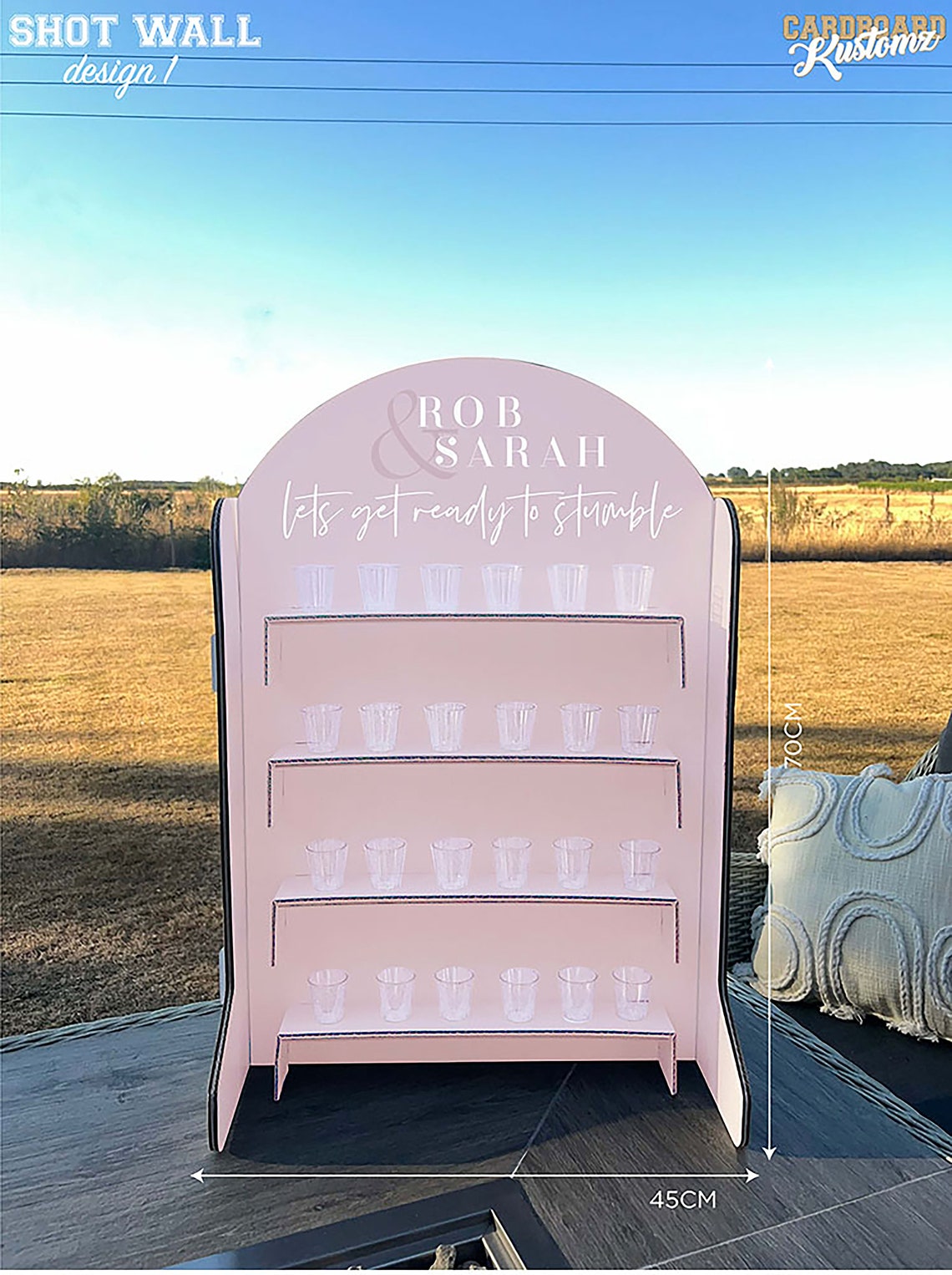 Table Top Personalised Party Shot Wall - Etsy UK