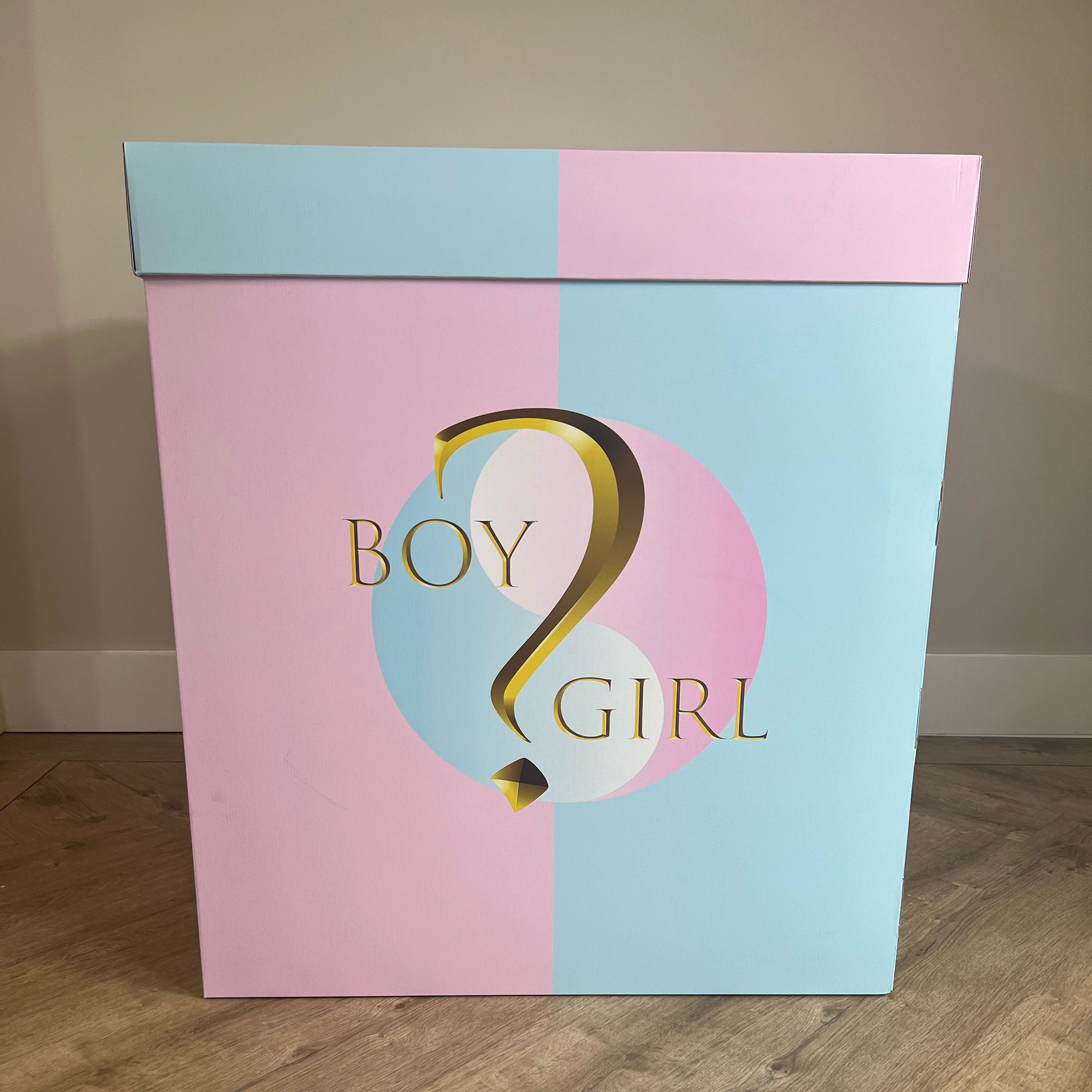 Giant Gender Reveal Balloon Box - Etsy UK