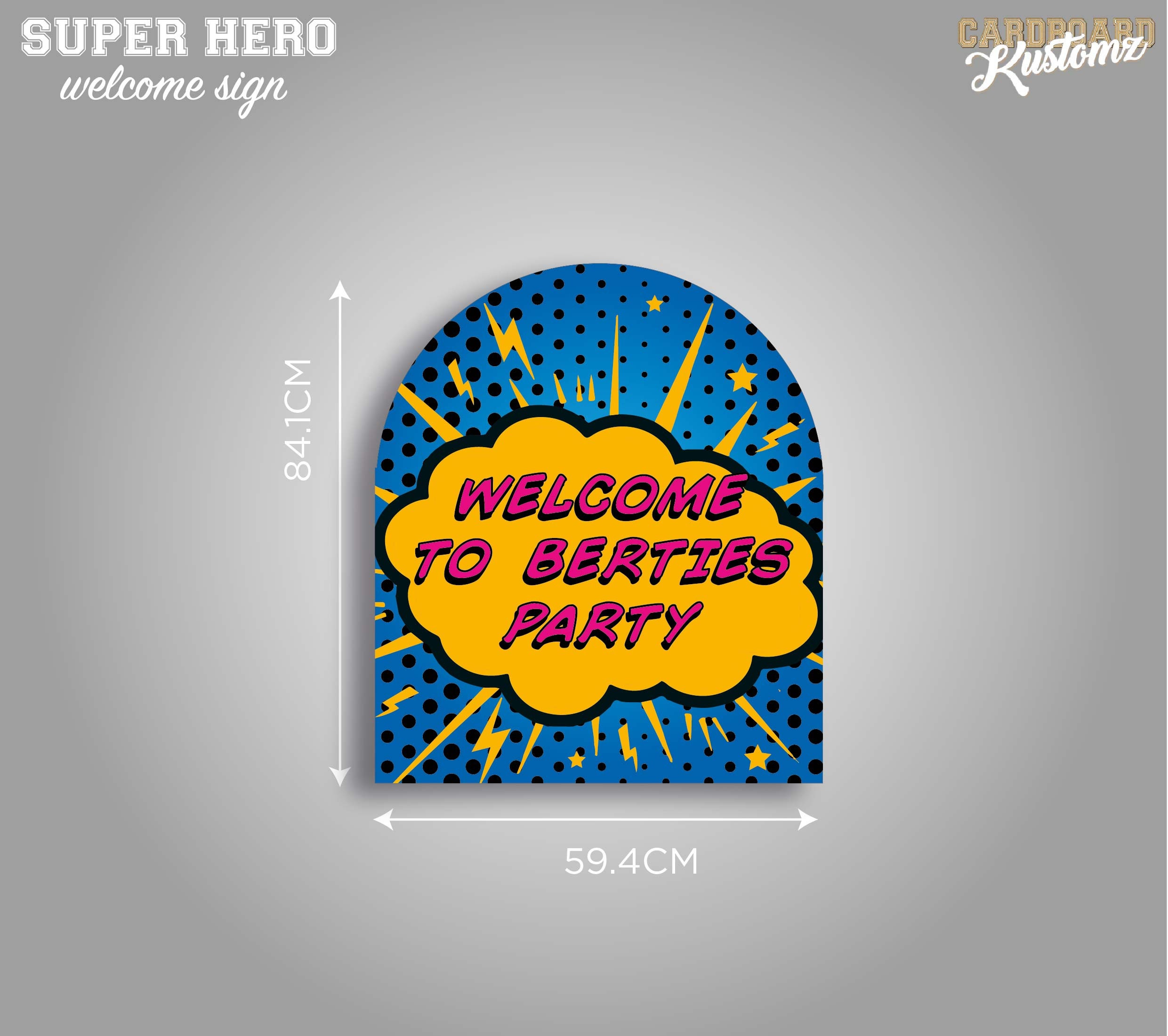 Super Hero Welcome Sign - Etsy UK
