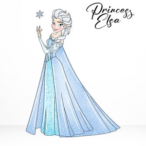 Princess Elsa Cardboard Cut Out, Frozen, Kids Party Decor - Etsy UK