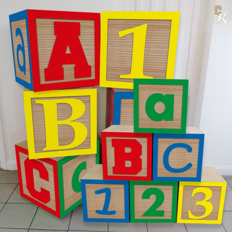 Giant Alphabet Blocks - Etsy UK