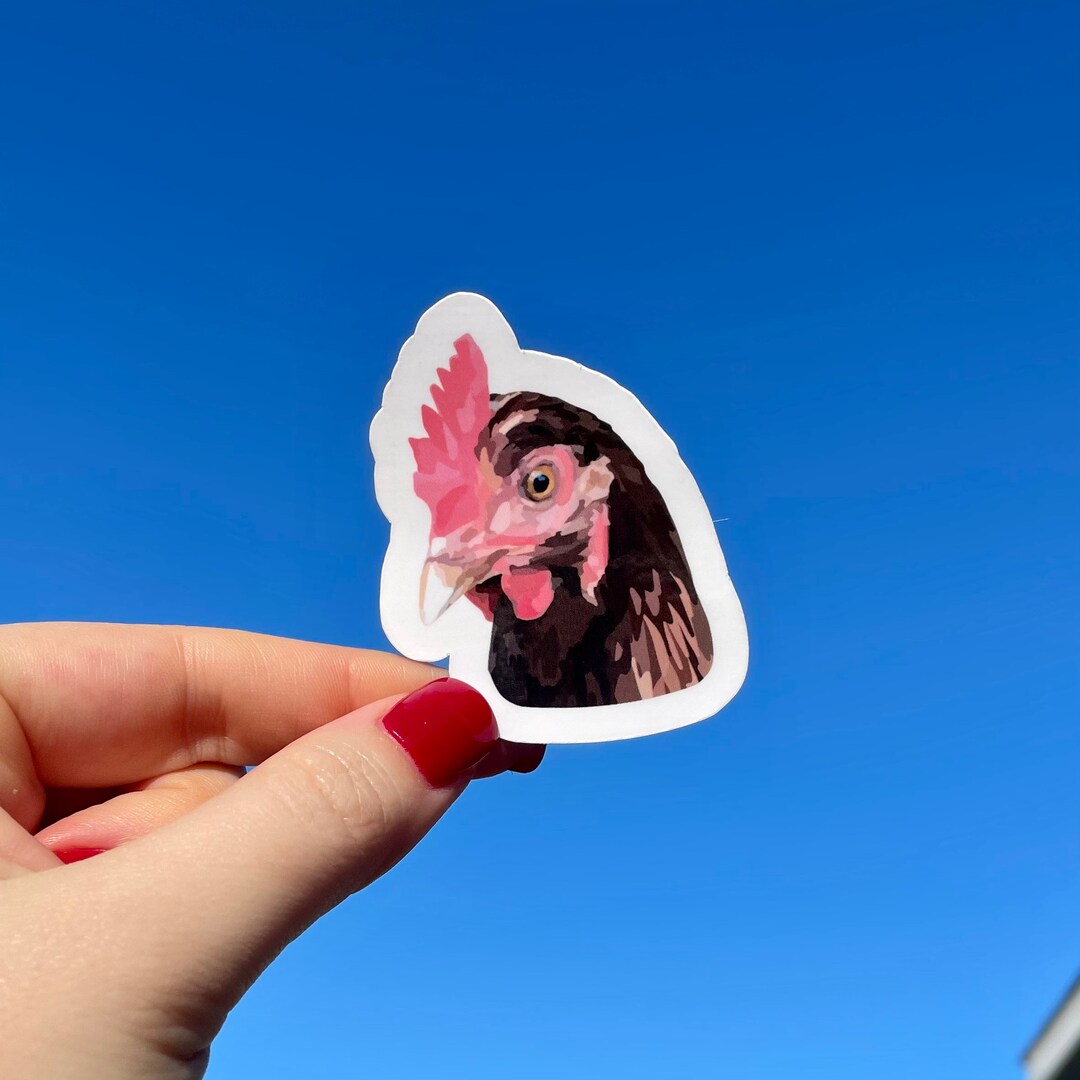 Chicken Sticker | Waterproof Vinyl Decals - Etsy