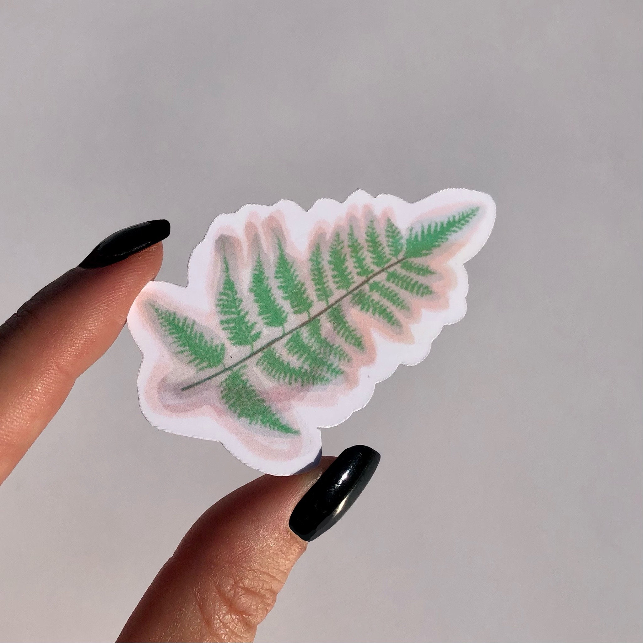 Fern Leaf Plant Sticker Waterproof Vinyl Decals - Etsy